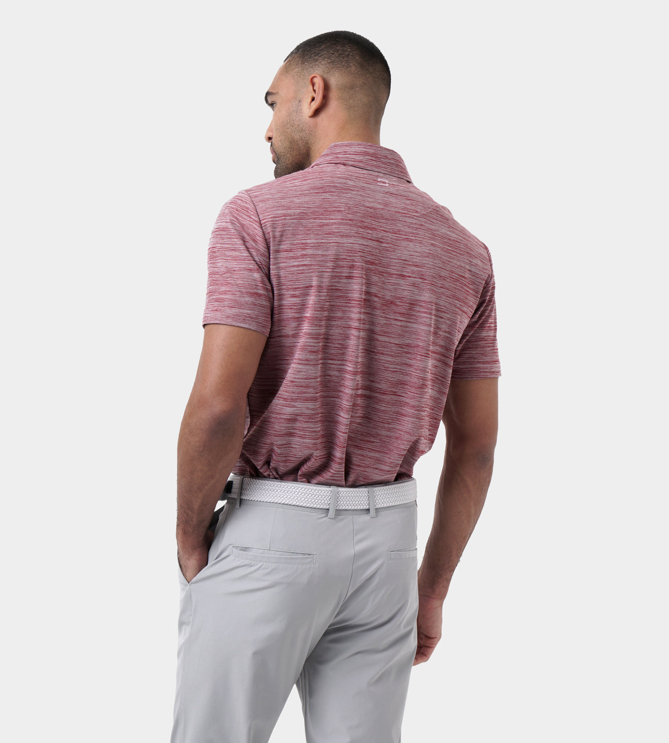 Pinnacle Polo In Burgundy | Golf Lightweight Polo Shirts | Druids