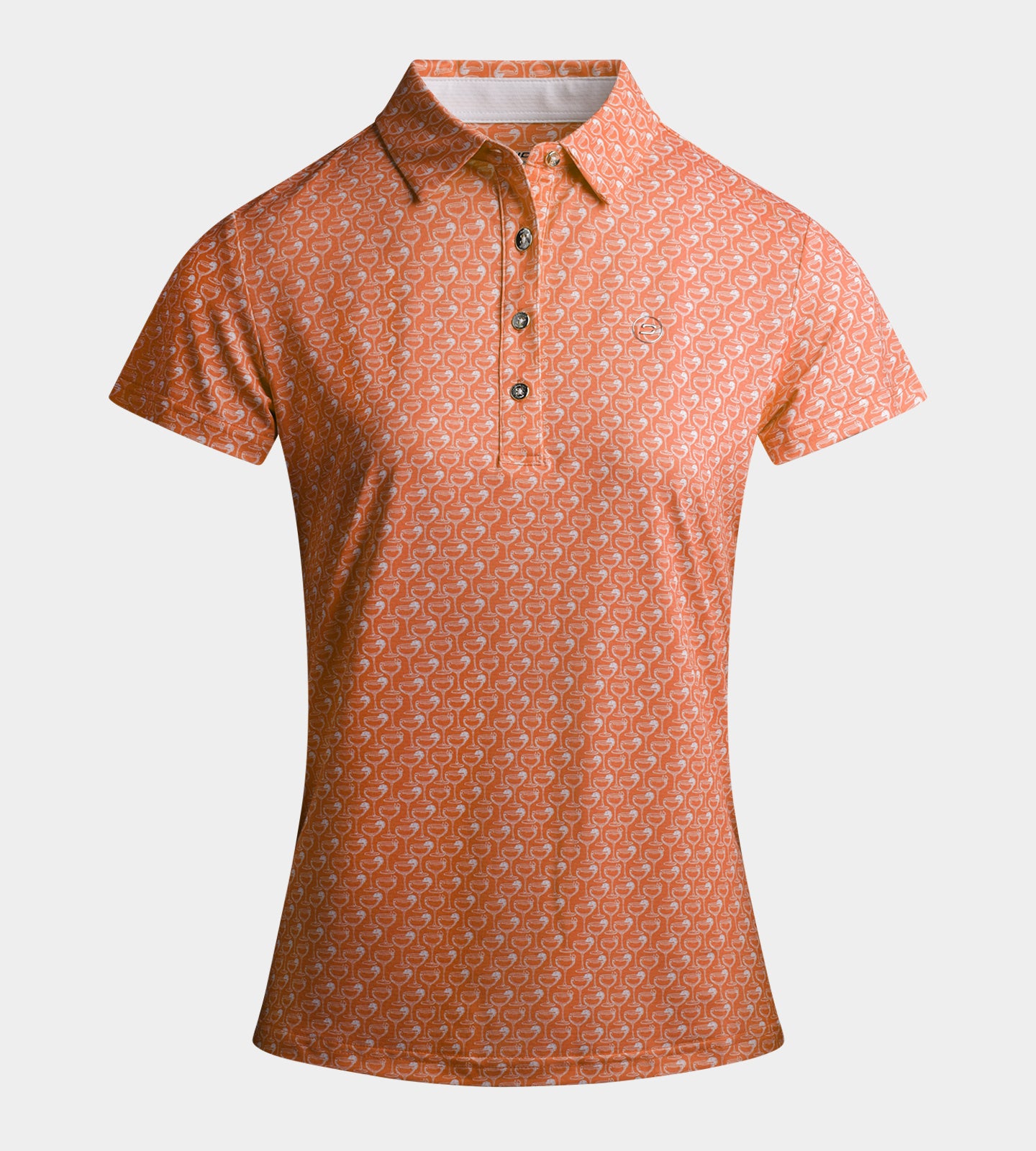 Ladies Partini Polo In Coral | Women Golf Shirt | Druids