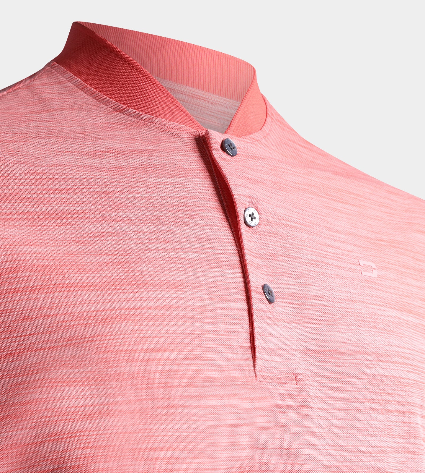 Pinnacle Prime Polo In Coral | Golf Lightweight Polo Shirts | Druids