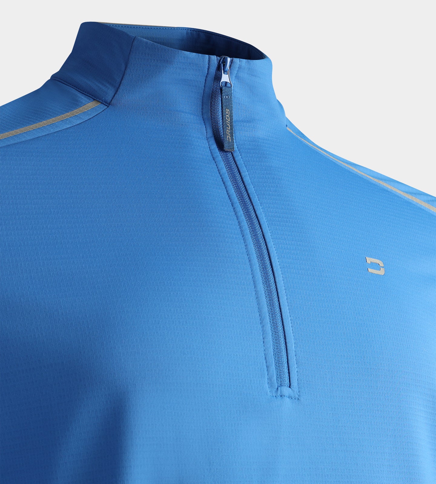 Kids Ribbed Pine Midlayer In Blue | Junior Golf Mid layer | Druids