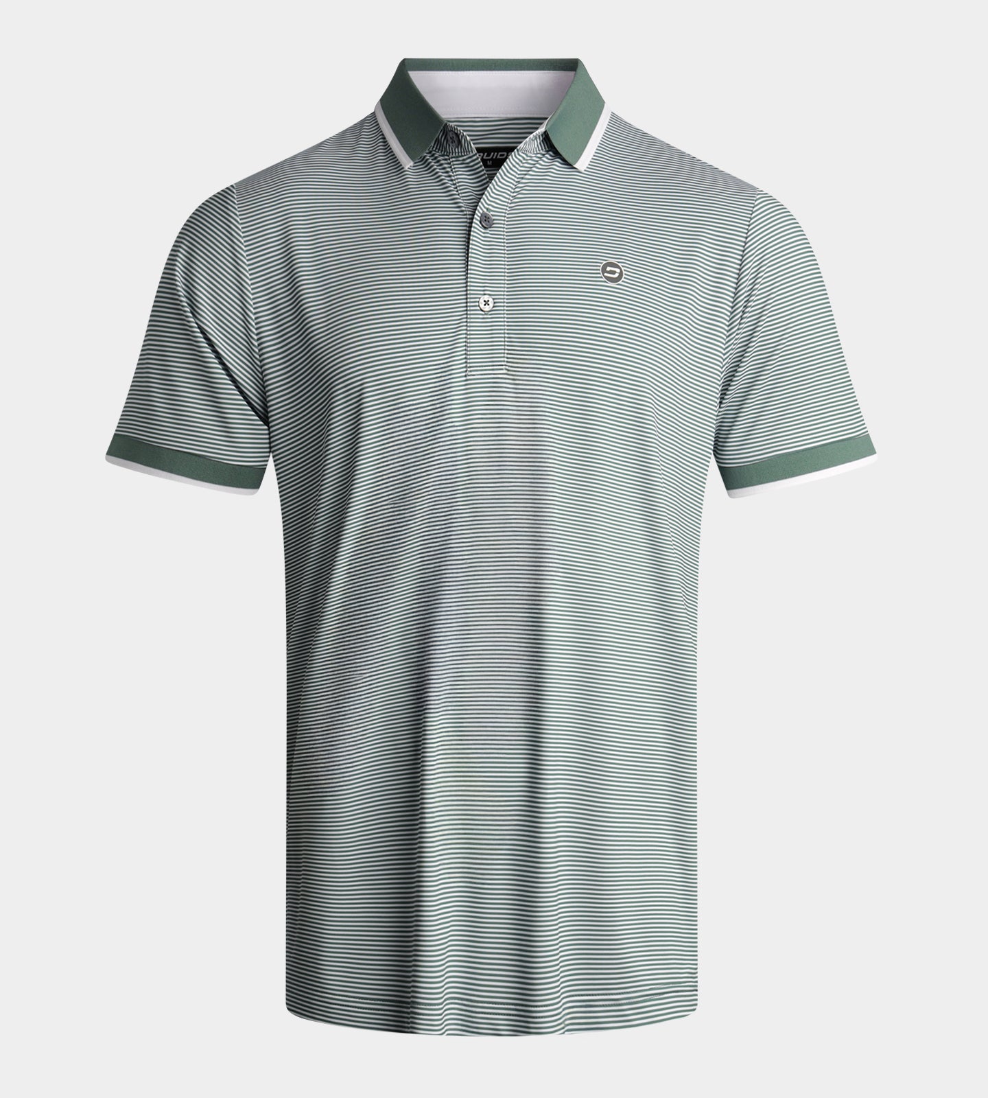 Stripe Golf Polo in Sage | Golf Lightweight Polo Shirts | Druids