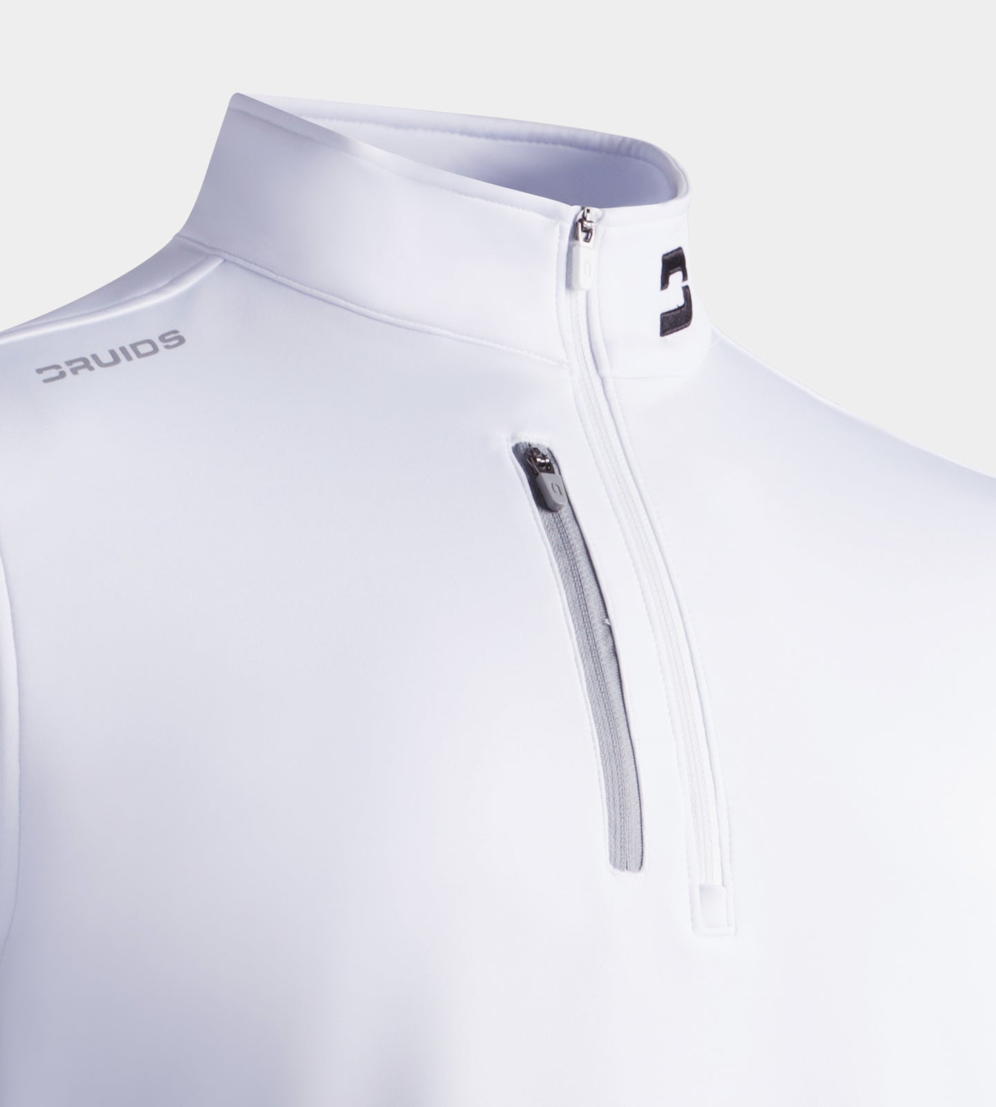 Men's Ultra Blend Golf Midlayer 1/4 Zip In White | Druids
