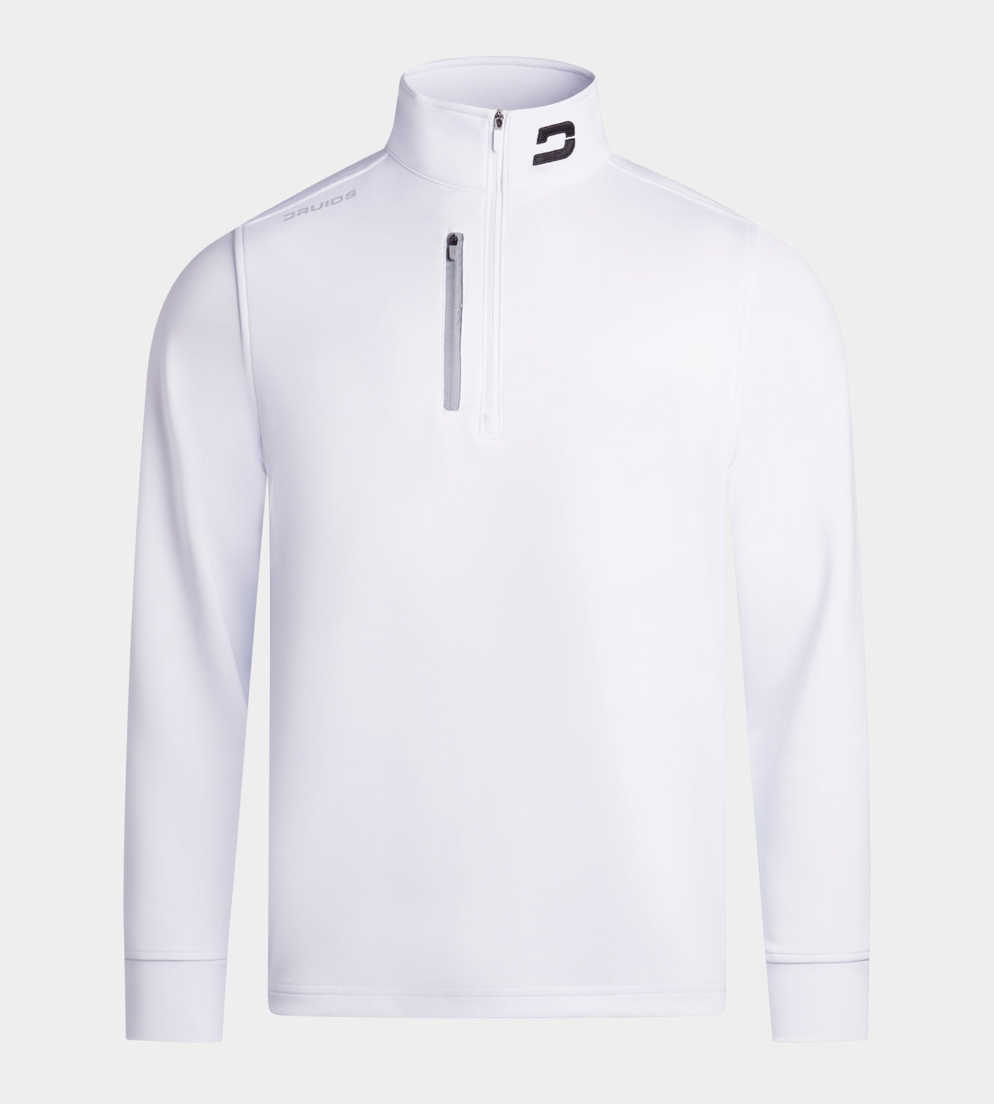 Men's Ultra Blend Golf Midlayer 1/4 Zip In White | Druids