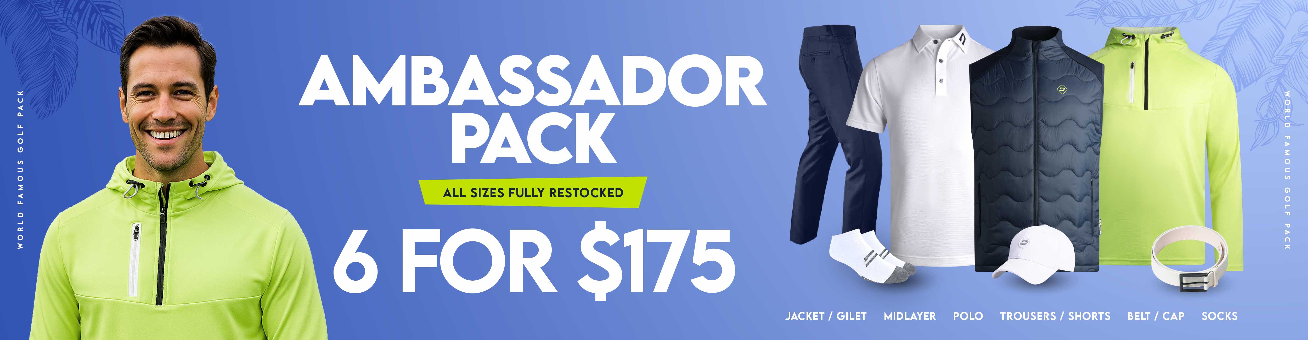 Golf Ambassador Pack | #1 UK's Best Golf Clothing Bundle | Druids