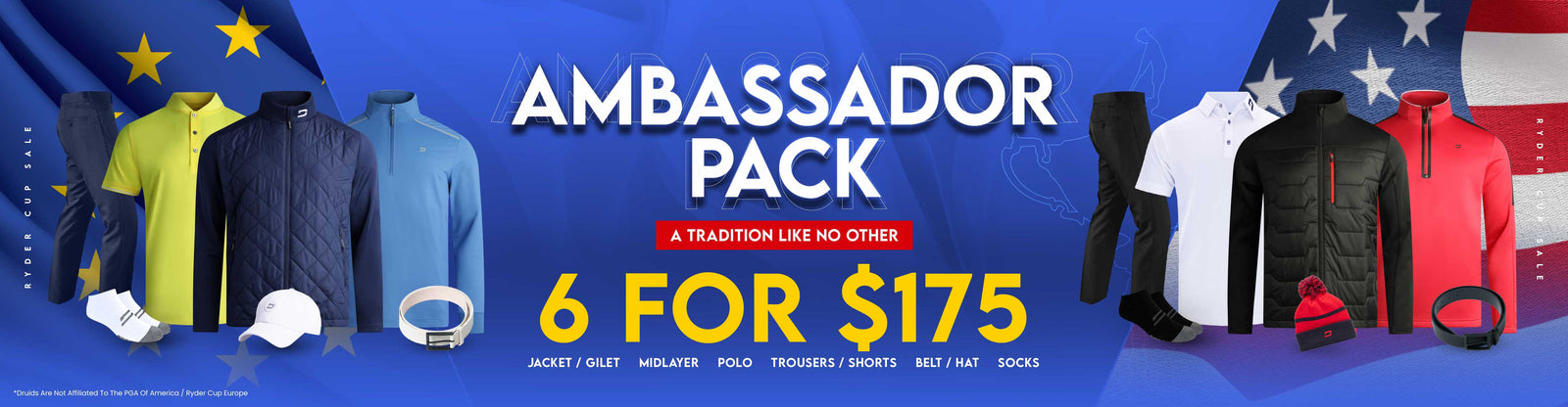 Golf Ambassador Pack | #1 UK's Best Golf Clothing Bundle | Druids
