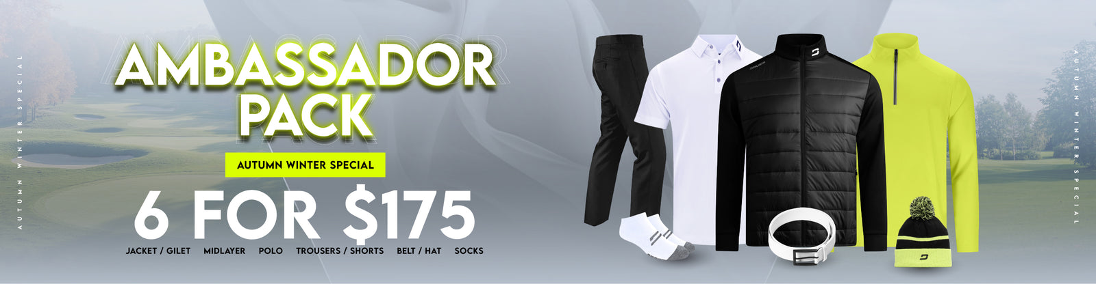Golf Ambassador Pack | #1 UK's Best Golf Clothing Bundle | Druids
