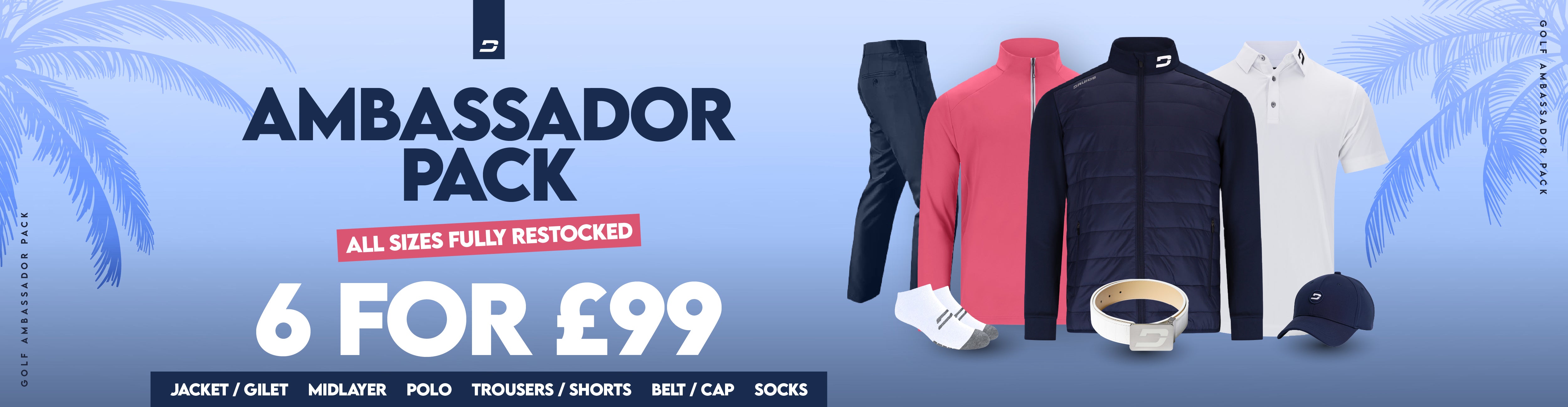 Golf Ambassador Pack | #1 UK's Best Golf Clothing Bundle | Druids